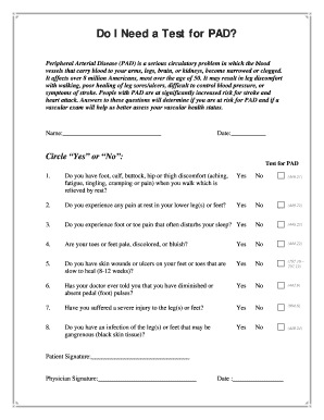 Fillable Online sakmedcenter PAD Spanish-English Questionnaire 10-14-08 ...