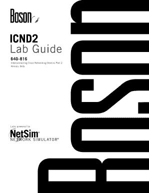 Fillable Online ICND 2 Promo Lab Guide ICND 2 Lab Guide Promotional Document Fax Email Print ...