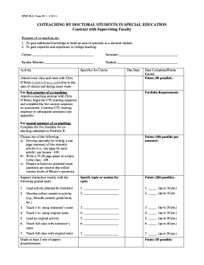 Fillable Online spcd uncc PhD form 51 - Coteaching contract - revised ...