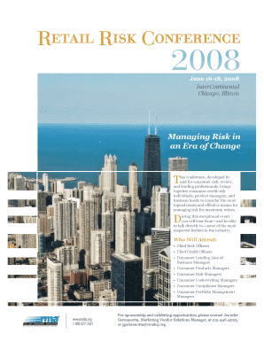 Fillable Online Retail Risk Conference Retail Risk Conference Fax Email ...
