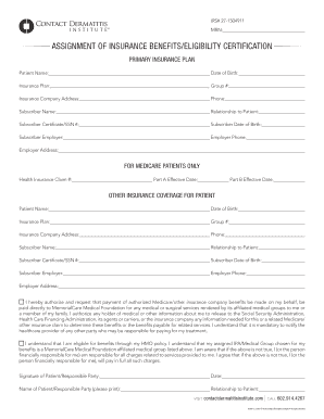 Fillable Online 82961-GCDI Insurance Benefit Assignment bFormb-PDF Fax ...