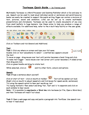 Fillable Online Textease Quick Guide - Fax Email Print - pdfFiller