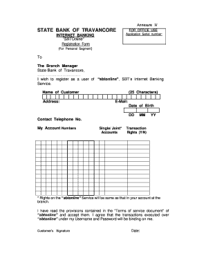 Fillable Online retail sbtonline how do we fill the form of sbts net banking Fax Email Print ...