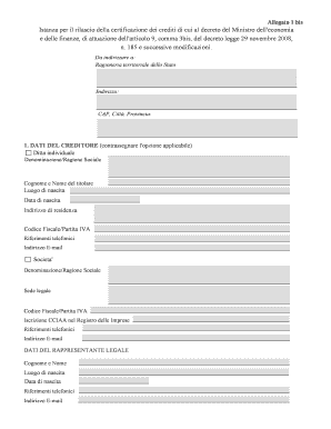 Compilabile Online pmi Allegato 1 bis Fax Email Stampa - pdfFiller
