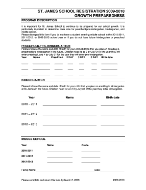 Fillable Online stjames-school Growth Preparedness.doc - stjames-school Fax Email Print - pdfFiller