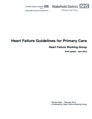 Fillable Online Heart Failure Guidelines for Primary Care - Orchard ...