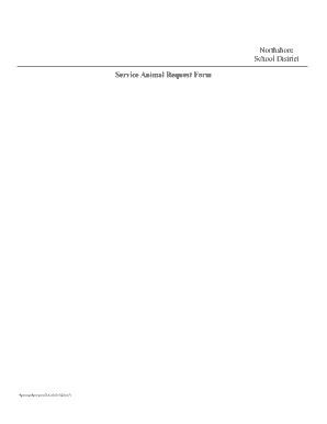 Fillable Online esbpublic nsd Service Animal Form ...