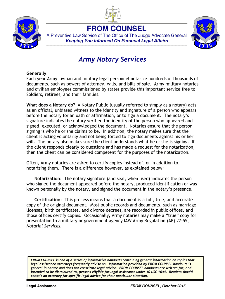 Fillable Online usma FROM COUNSEL A Preventive Law Service of The ...