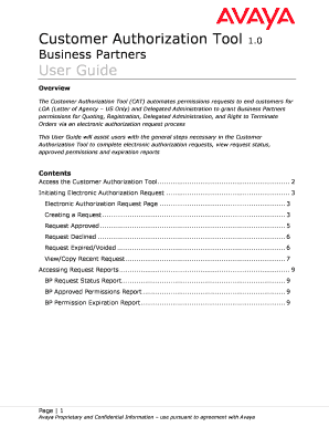 Fillable Online Customer Authorization Tool Fax Email Print - pdfFiller