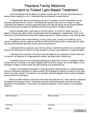 Fillable Online Laser Procedure Consent Form Fax Email Print - pdfFiller