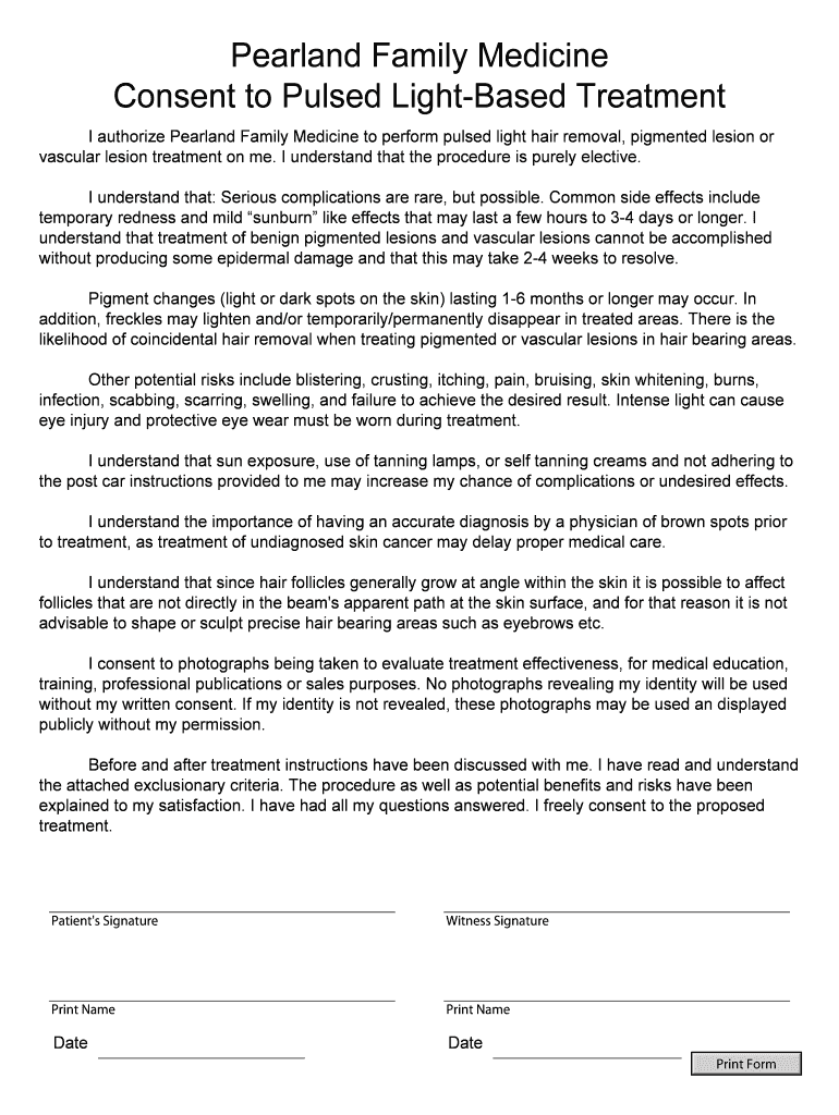 Fillable Online Laser Procedure Consent Form Fax Email Print - pdfFiller