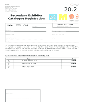 Fillable Online 20.2 Secondary Exhibitor.indd - eCarTec Fax Email Print ...