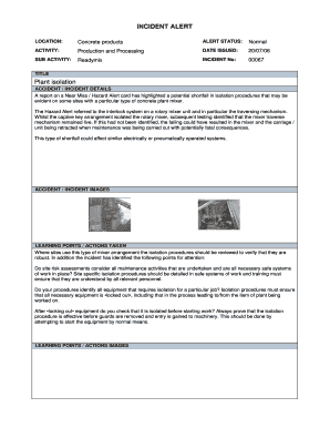 Fillable Online Plant isolation Fax Email Print - pdfFiller