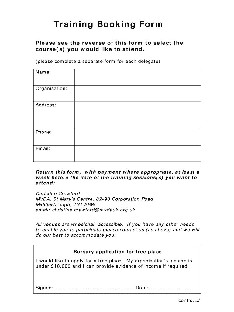 Fillable Online mvda Please see the reverse of this form to select the ...