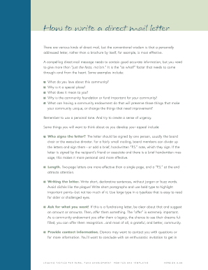 Fillable Online How to write a direct mail letter Fax Email Print ...
