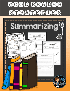Fillable Online GOOD READER STRATEGIES Summarizing - Miami Children's ...