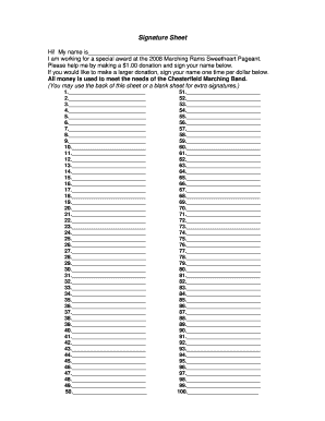 Fillable Online Pageant Signature Sheet - chesterfieldk12scus Fax Email ...