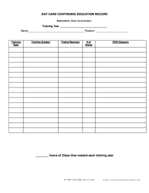 Fillable Online cedarrapidsfamilyhomechildcareassociation Daycare ...