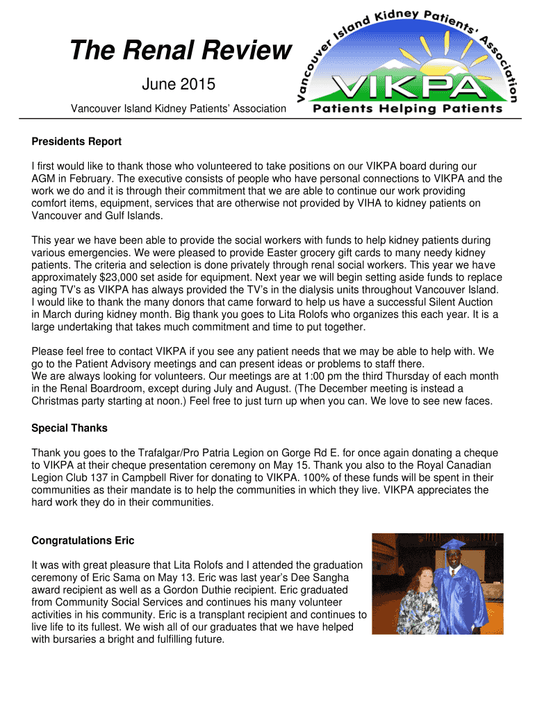 Fillable Online vikpa The Renal Review - Vancouver Island Kidney ...