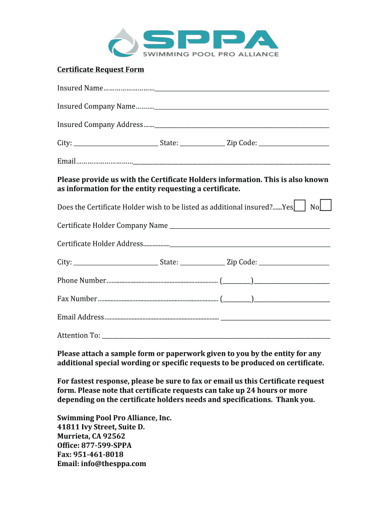 Fillable Online Insured Company Name Fax Email Print - pdfFiller