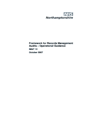 Fillable Online Framework for Records Management Fax Email Print ...