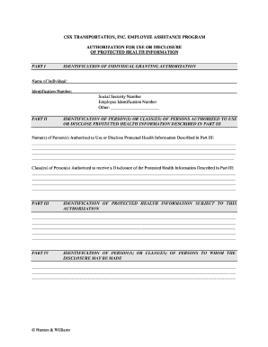 Fillable Online smart1529 CSXT EAP Authorization Formdoc - smart1529 ...