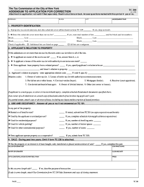 Fillable Online 8 26 232 AD DEN DUM TO AP PLI CA TION FOR CORRECTION ...