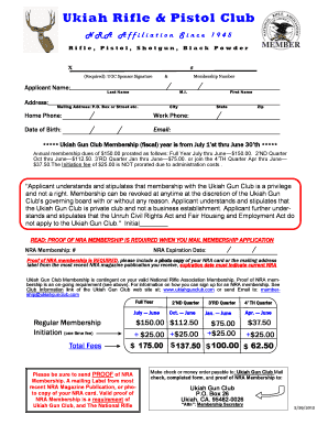 Fillable Online Page 1 NRA Affiliation Since 1945 Fax Email Print ...