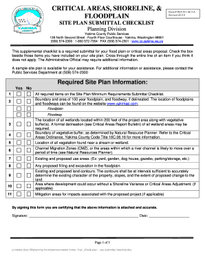 Fillable Online SITE PLAN - CAO SUBMITTAL CHECKLISTdoc Fax Email Print - pdfFiller