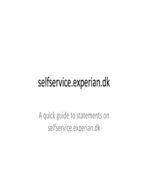 Fillable Online experian A quick guide to statements on - experian Fax ...