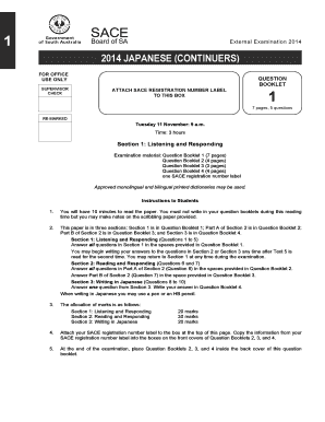 Fillable Online ATTACH SACE REGISTRATION NUMBER LABEL Fax Email Print ...
