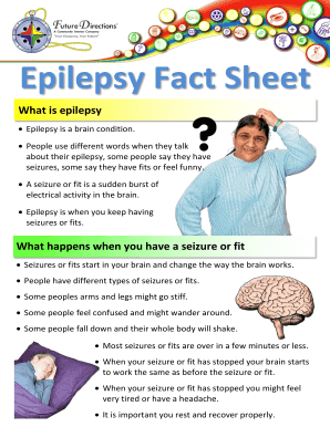 Fillable Online Epilepsy Fact Sheet - Future Directions CIC Fax Email ...