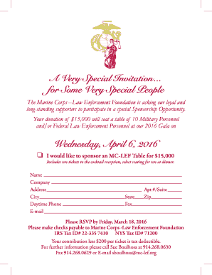 Fillable Online mc-lef A Very Special Invitation for Some Very Special ...