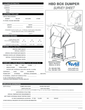Fillable Online HBD BOX DUMPER Fax Email Print - pdfFiller