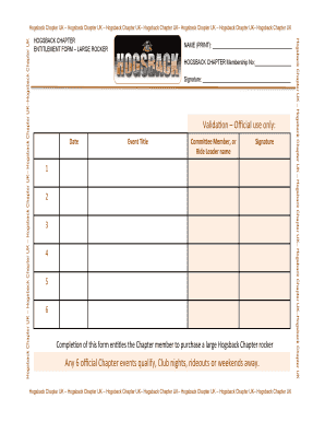 Fillable Online hogsbackchapteruk Hogsback rocker form - Hogsback ...