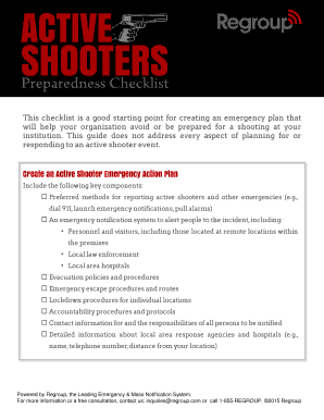 Fillable Online This checklist is a good starting point for creating an ...