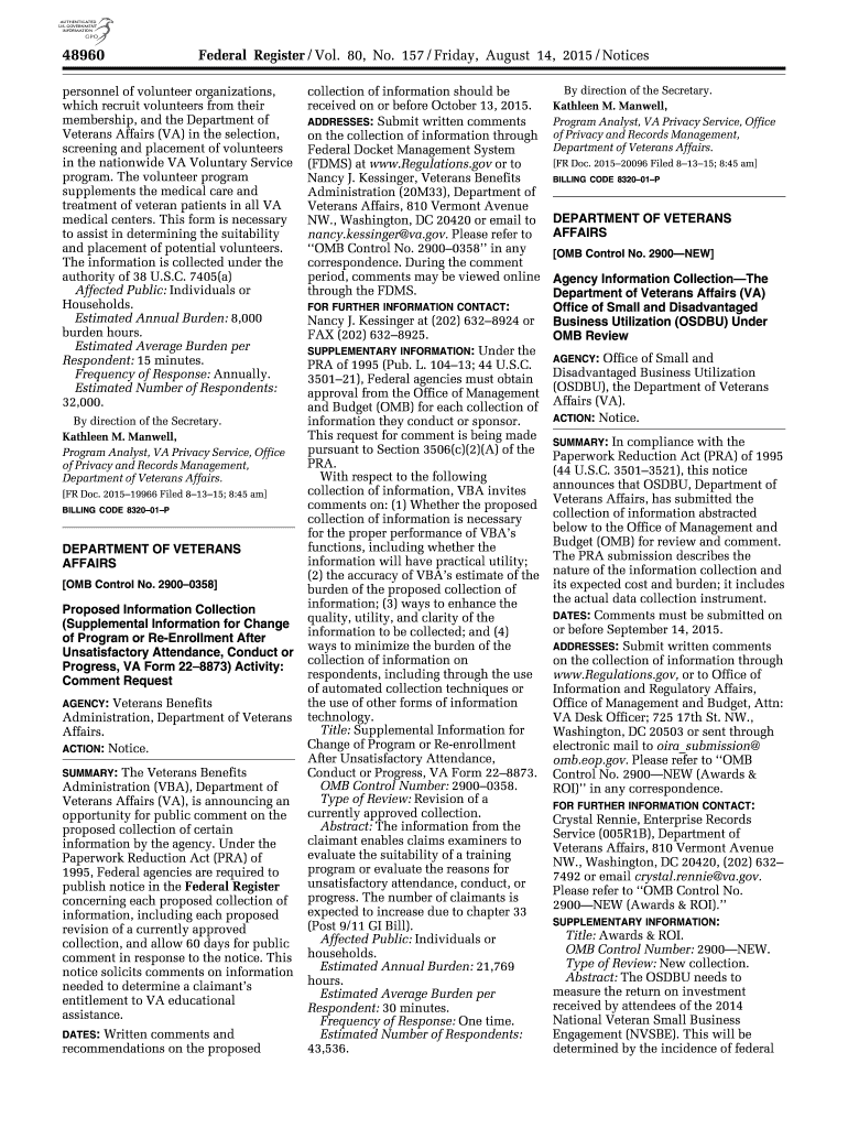 Fillable Online gpo which recruit volunteers from their - gpo Fax Email ...