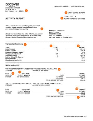 Fillable Online Example layout for Activity Report Outlet Level ...