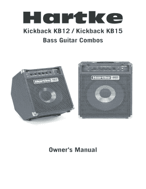 Fillable Online Kickback KB12/KB15 Owner's Manual - Samson Fax Email ...