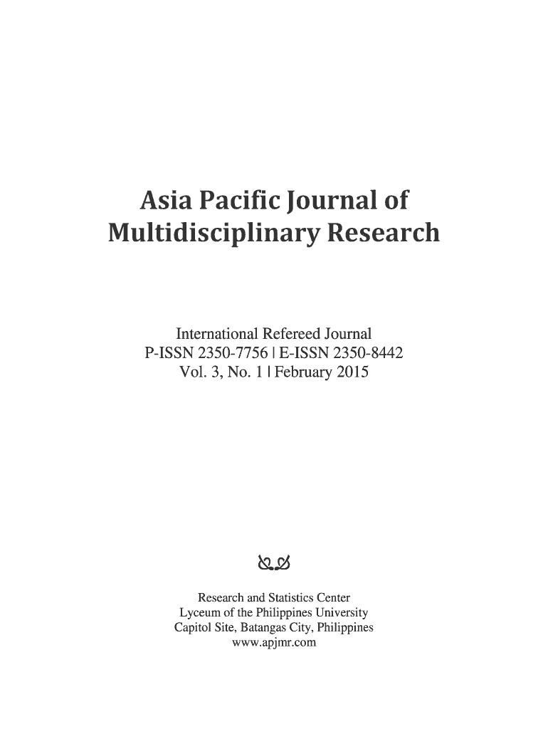 Fillable Online International Refereed Journal Fax Email Print - pdfFiller
