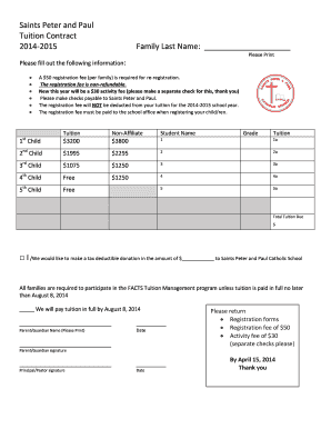 Fillable Online ssppbeaver Saints Peter and Paul - Sts. Peter and Paul ...