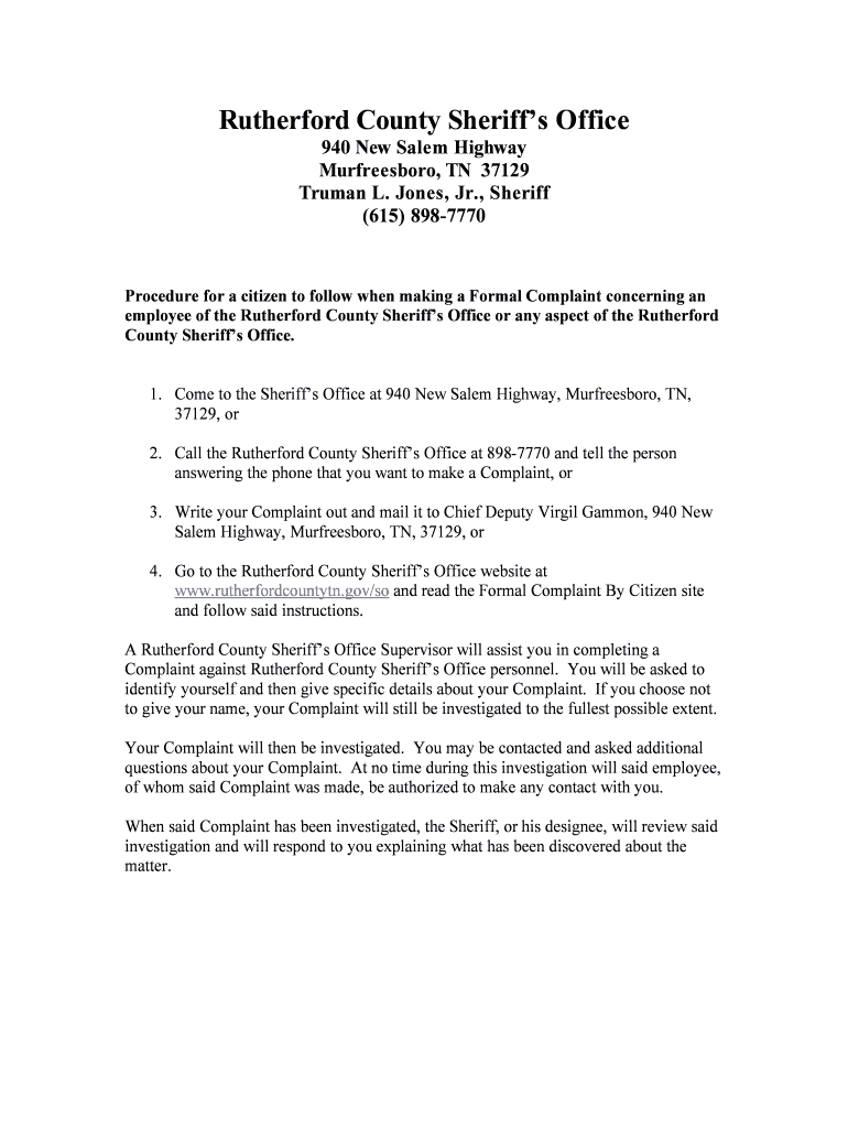 Fillable Online Rutherford County Sheriffs Office - brcsotnbbcomb Fax ...