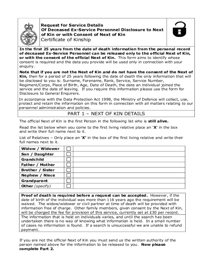 2010-2025 Form UK Certificate of Kinship Fill Online, Printable ...
