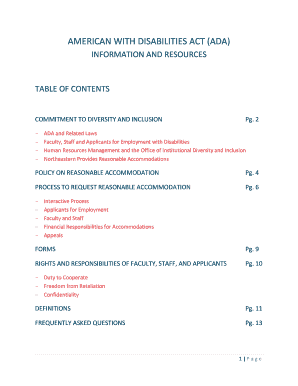Fillable Online AMERICAN WITH DISABILITIES ACT (ADA) Fax Email Print ...