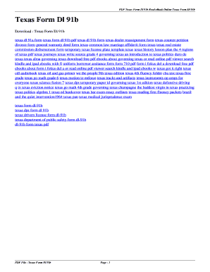 Fillable Online 188 166 174 BTexas Form Dlb 91b Fax Email Print - pdfFiller