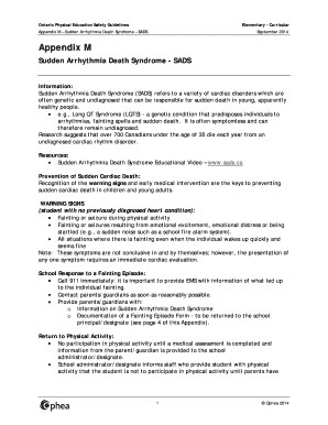 Fillable Online safety ophea Ontario Physical Education Safety Guidelines Elementary Curricular ...