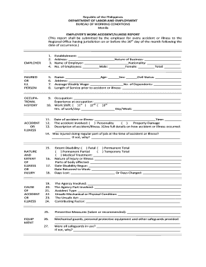 Fillable Online Republic of the Philippines DEPARTMENT OF ... - DOLE ...