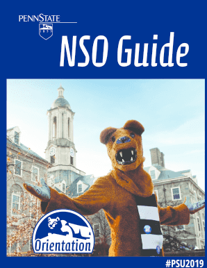 Fillable Online orientation psu Welcome to Penn State - bPSUb ...