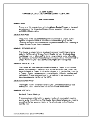 Fillable Online Sample Chapter Charter Fax Email Print - pdfFiller