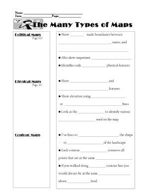 Fillable Online The Many Types of Maps - Rockvale Middle School Fax ...